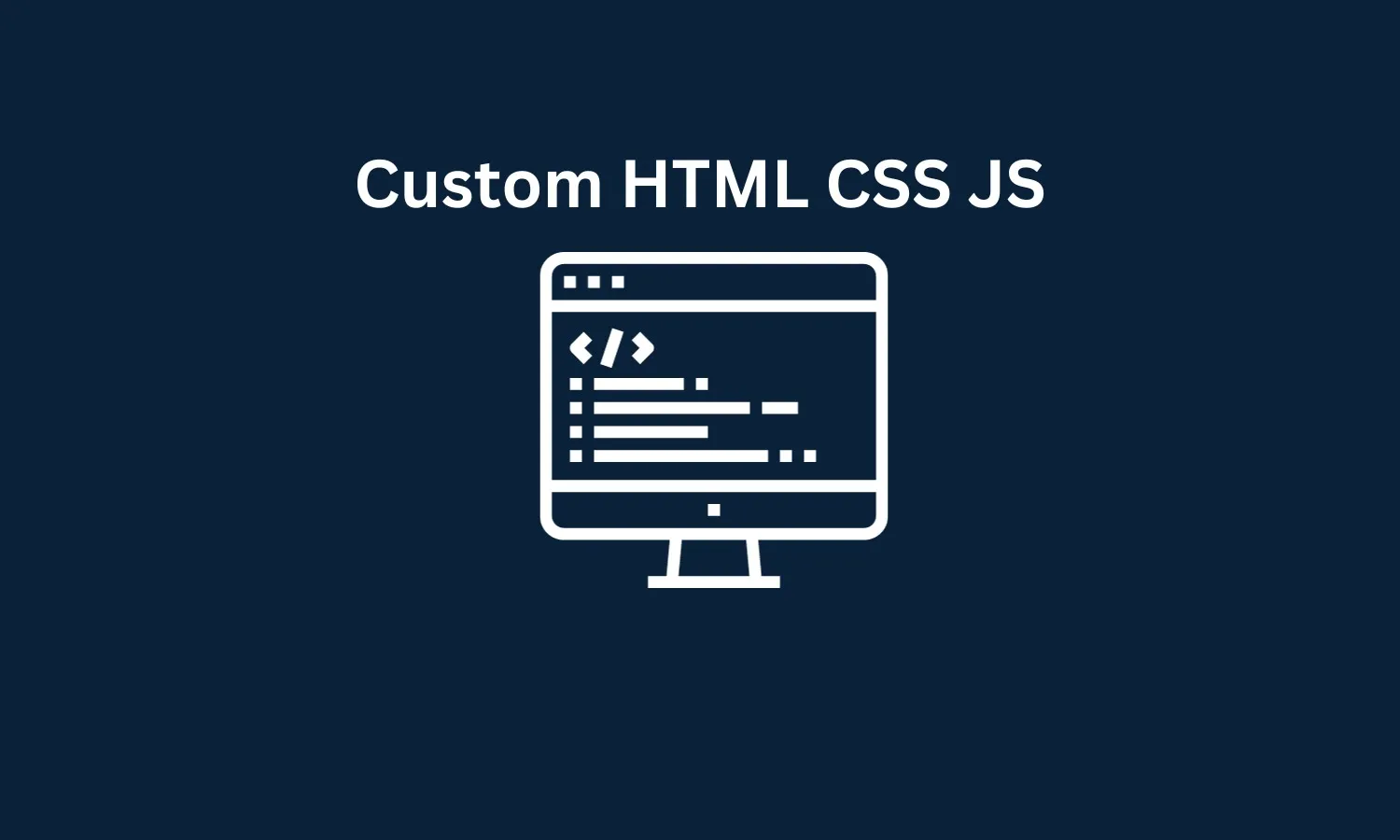 Jasa Custom HTML CSS JS