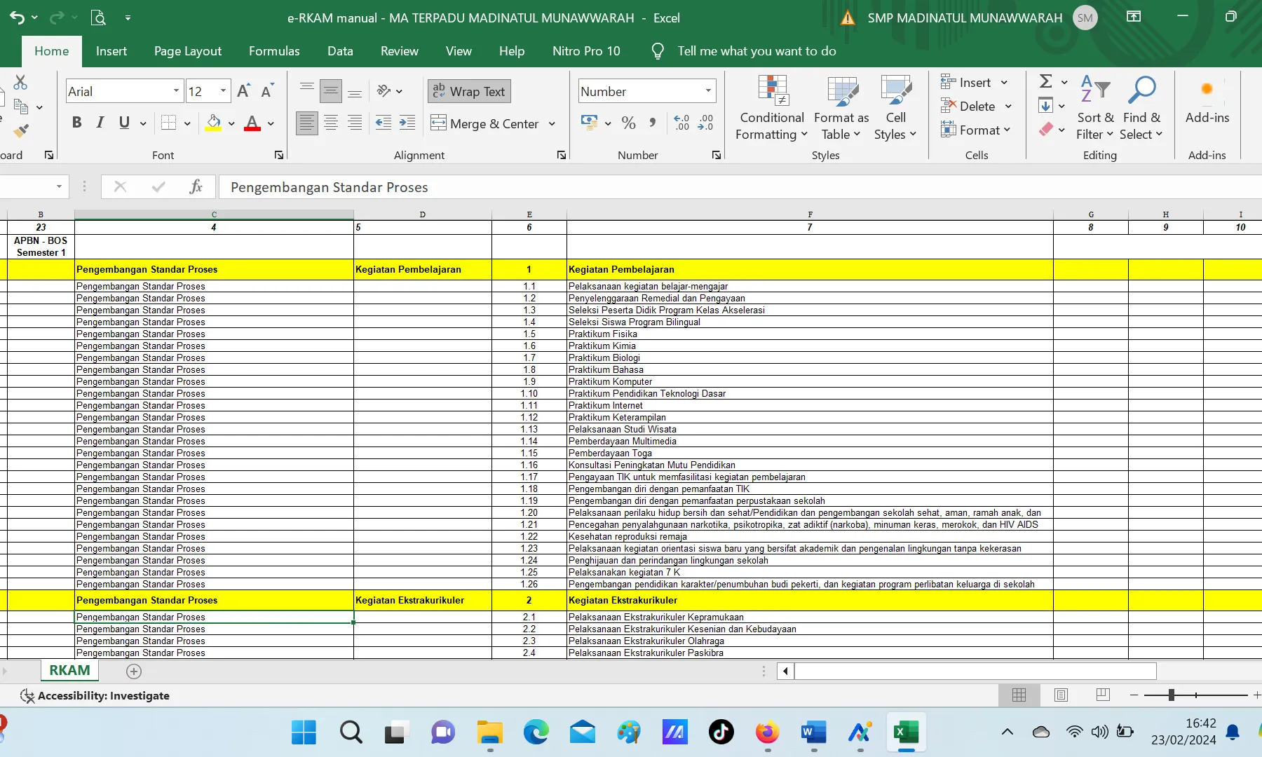 Entry Data Administrasi dan Keuangan (Ms. Excel, Ms. Word, Google Sheet ...