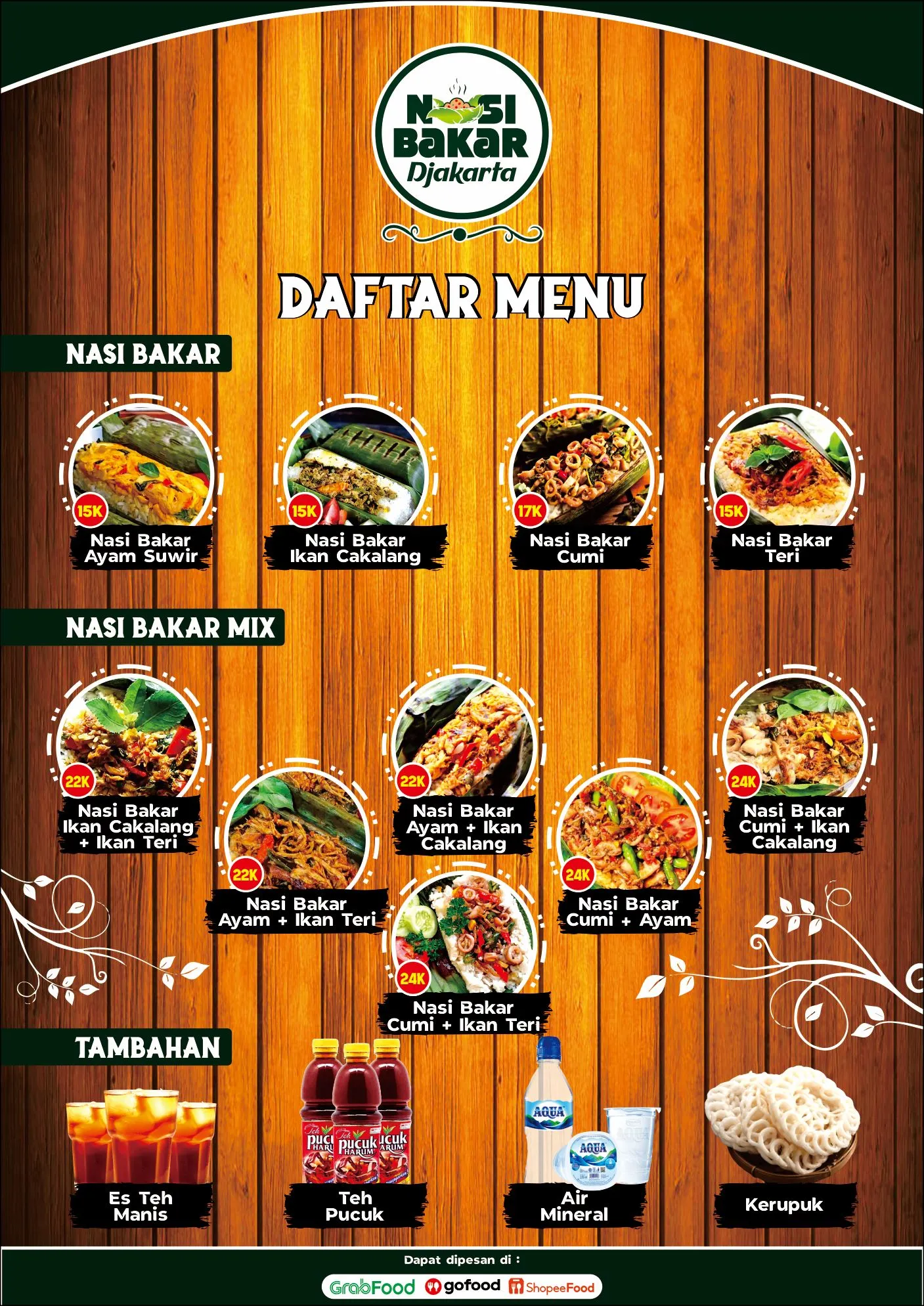 Desain Banner Spanduk Daftar Menu Custom Sesuka Hati