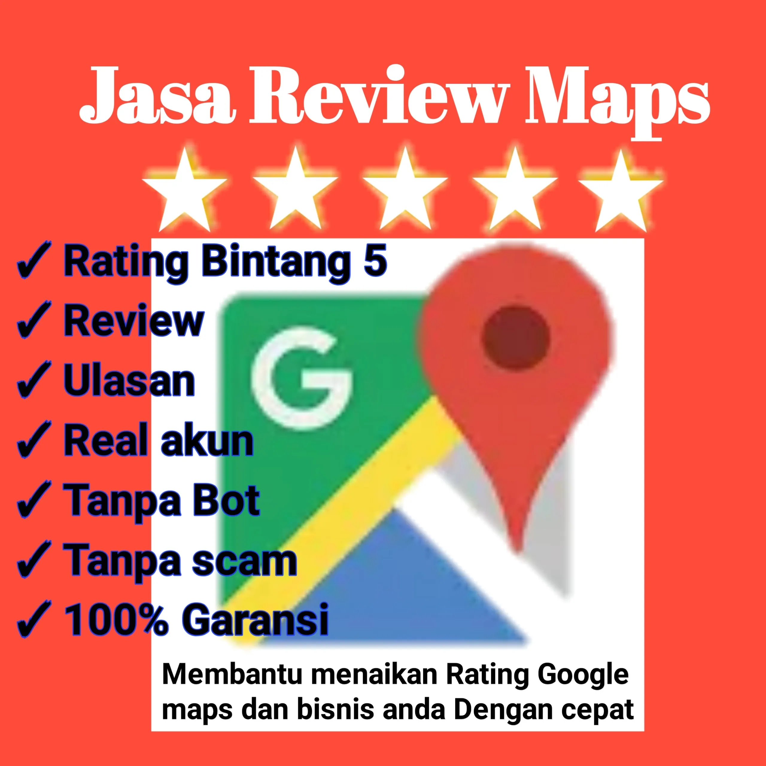 Rate dan review google maps