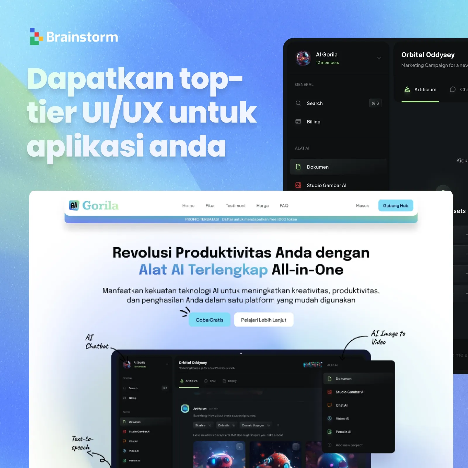 Desain UI/UX yang Modern & Clean untuk Web/App