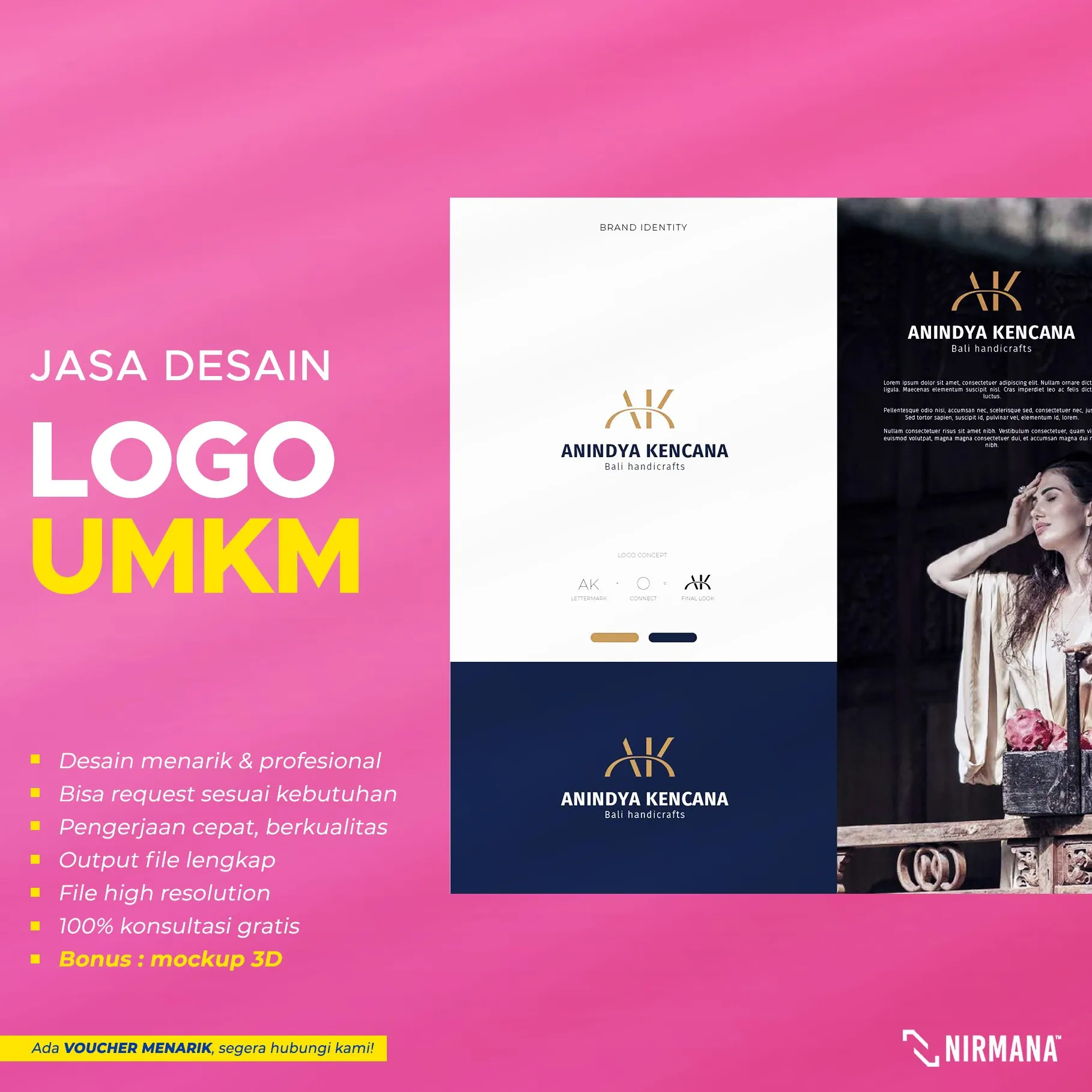 Desain Logo UMKM #simple minimalis modern