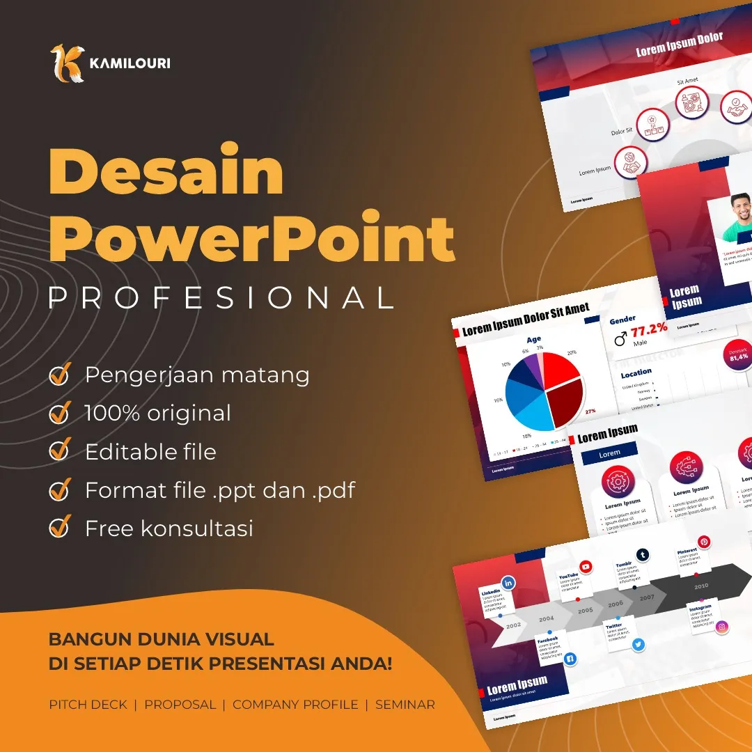 Jasa Desain PowerPoint (PPT) Profesional