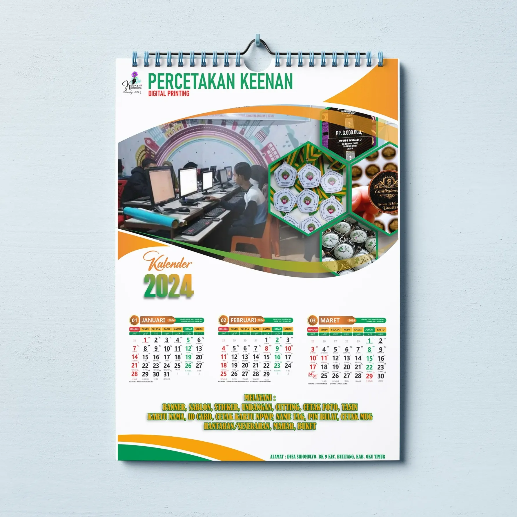 "Jasa Desain Kalender Bisnis, UMKM Terkini"