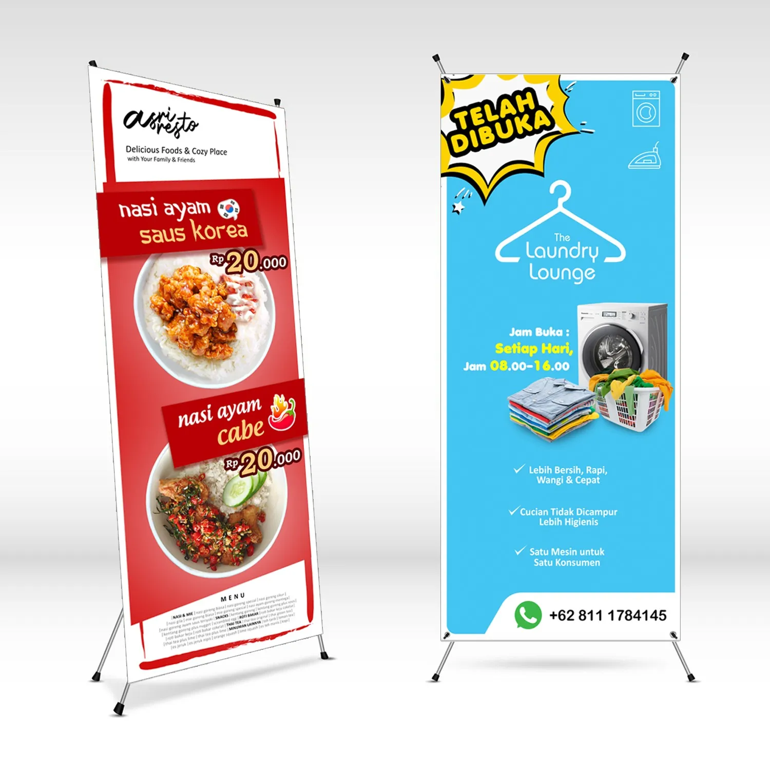 Jasa desain banner, backdrop, signage & billboard
