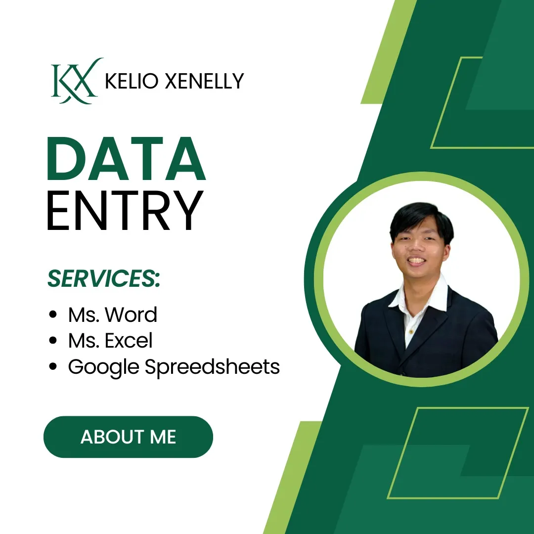 Jasa Data Entry Sederhana di Excel/Google Sheets